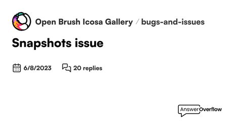 snapshots issue open brush open blocks icosa gallery