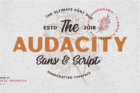 Audacity Script Font Saridezra FontSpace