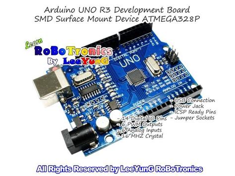 Arduino Uno R3 Compatible Atmel Dip Atmega328p Development Board Usb