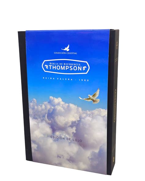 Biblia de referencia Thompson Reina Valera piel negra con índice y cierre Librería