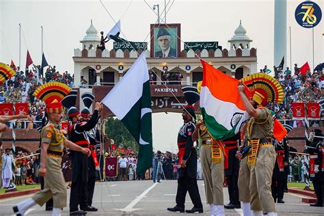 Independence Day Beating Retreat Ceremony Held At Attari Wagah Border