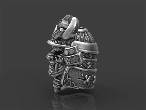 Samurai Head Bead 3d Model By Kseny 3design