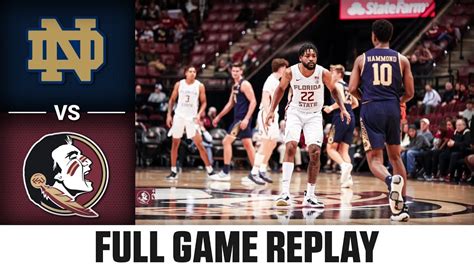 Notre Dame Vs Florida State Full Game Replay 2022 23 ACC Mens Basketball YouTube