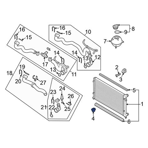 Audi OE 1K0121367F - Intercooler Insulator