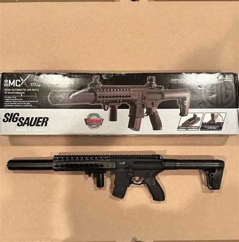 Sig Sauer Sig Mcx Asp Air Rifle 177 Cal Co2 Powered 30rd Black At Rs