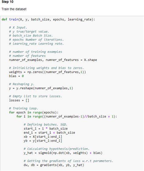 solved def predict x w b x input calculating