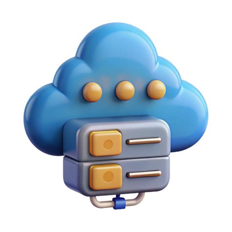 Magnificent Minimalist Cloud Computing Server Icon High Quality
