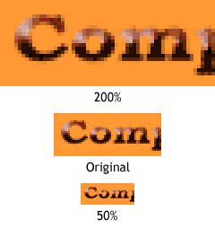 Raster Graphic Image Resolution