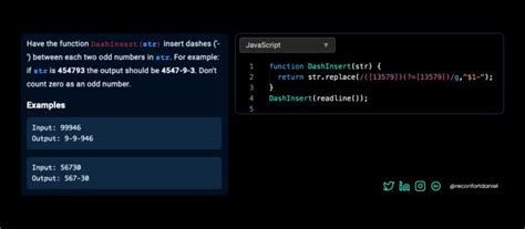 Reconfort Daniel On Linkedin Codepractice Javascript