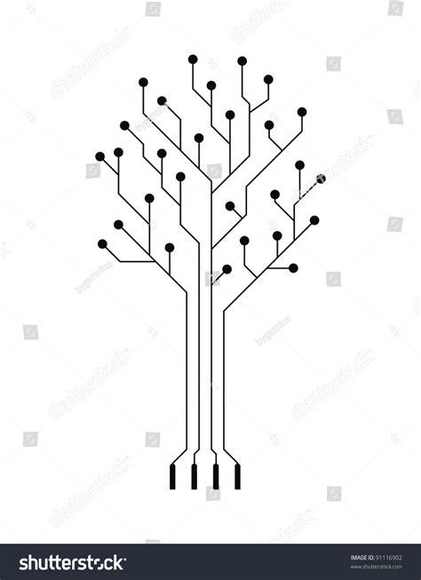 Vector Circuit Tree 91116902 Shutterstock