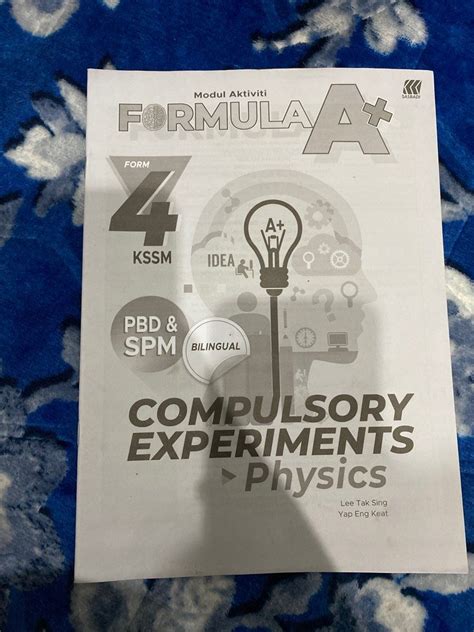 Formula A Physics Form 4 Fizik Tingkatan 4 Bilingual Hobbies And Toys Books And Magazines
