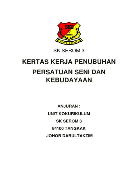 Kertas Kerja Penubuhan | PDF