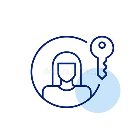 Female User Profile Picture With Key Secure Login Methods And