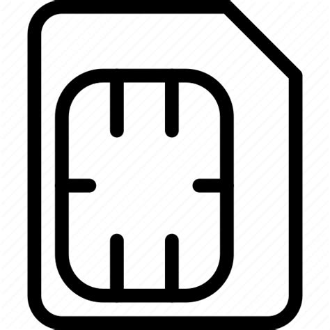 Sim Card Icon Download On Iconfinder On Iconfinder