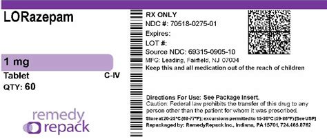 Product Images Lorazepam Photos Packaging Labels And Appearance