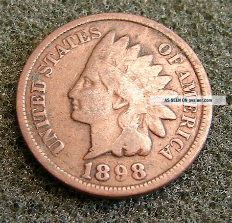 Indian Head 1 Cent Penny Coin 1898 10704144