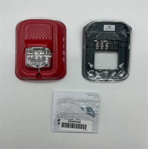 System Sensor Srl L Series Red Wall Mounted Clear Lens Strobe