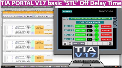 Stl Language Off Delay Time On Tia Portal V17 Youtube