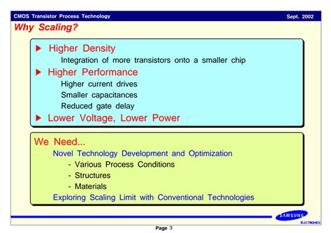 Solution Cmos Transistor Process Technology Slides Samsung Studypool