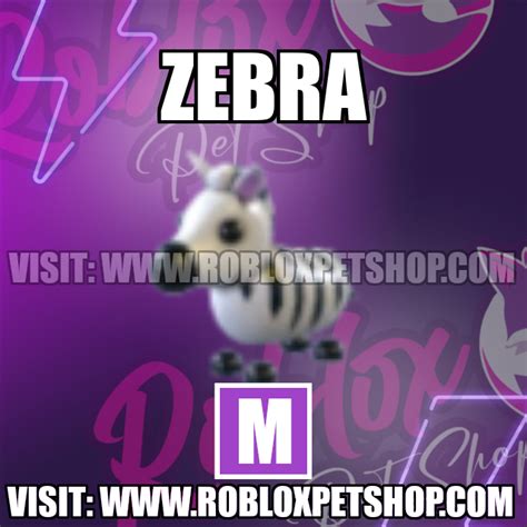 Zebra Mega Adopt Me