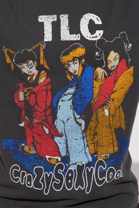 Tlc Cartoon Graphic Tee Charcoal Fashion Nova