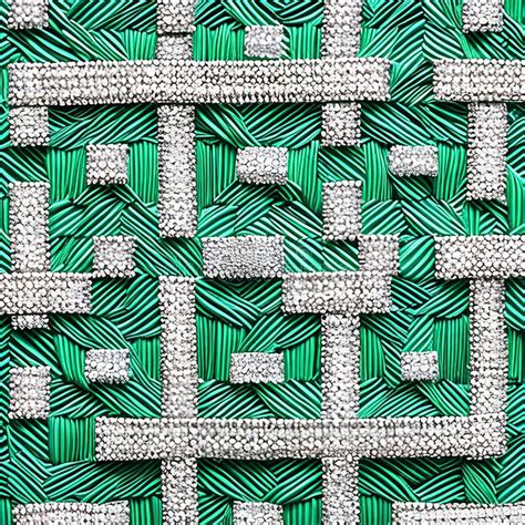 A Geometric Design With Diamonds And Rectangles Arranged In A Basketweave Pattern In Shades Of
