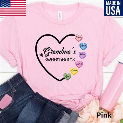 Custom Grandmas Sweethearts Shirt Personalized Grandma Shirt With