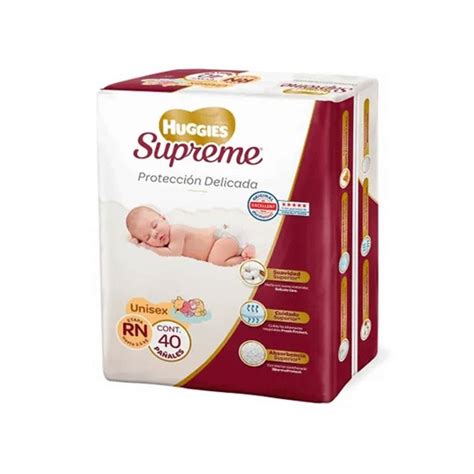 Pañales Huggies Supreme Recién Nacido 240 Pz 6 Paq De 40 Cp