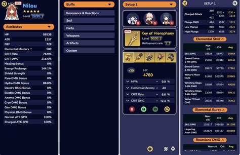 C6r1 Vapeand Bloom Nilou My Prospected Stats And Dmg Numbers Rniloumains