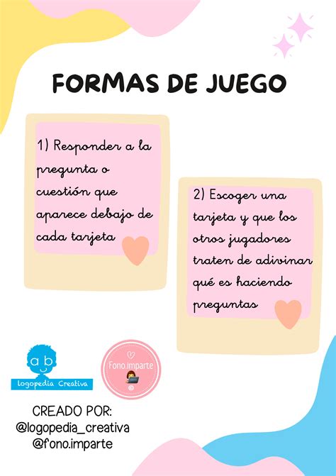 Tarjetas Expresión Oral Logopedia Creativa