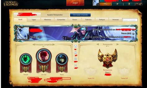 Promoção Conta League Of Legends Skins Borda Platina Lol DFG