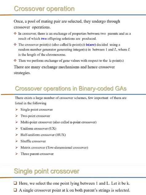 Ga Crossover Pdf Algorithms Applied Mathematics