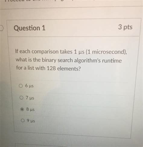 solved if each comparison takes 1 us 1 microsecond what