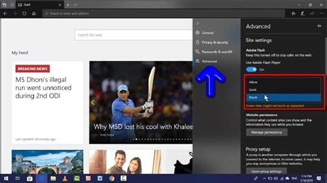 how to block auto play videos in microsoft edge browser in windows 10
