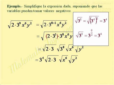 Hojas De Trabajo Para Simplificar Radicales Con Variables Y Exponentes