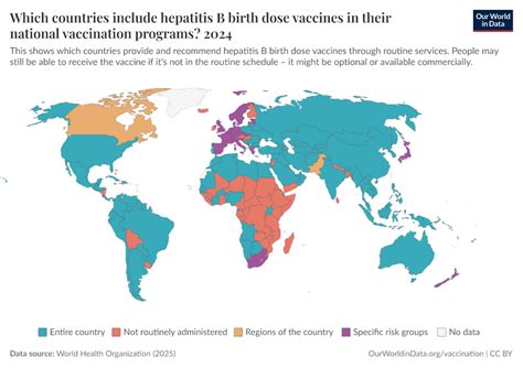 Which Countries Include Hepatitis B Birth Dose Vaccines In Their National Vaccination Programs