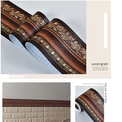 Easeylike สวยวอลเปเปอร์ 3d วอลเปเปอร์ลายไม้ วอเปเปอร์ติดผนังกาวในตัว ลายดอกไม้ ของตกแต่งห้องนอน