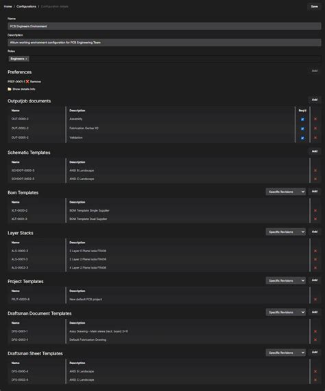 Managing Environment Configurations Altium 365