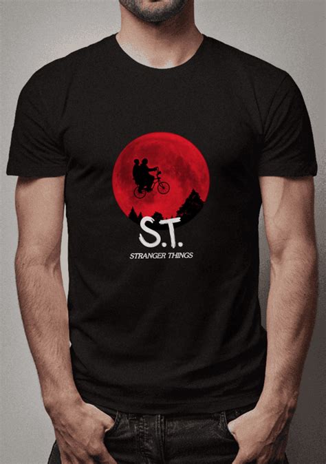 T Shirt Estonada Stranger Things Moon Em Cabra Da Peste