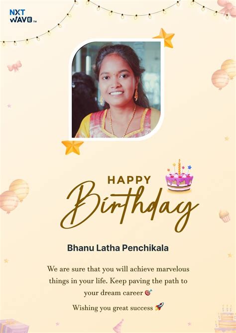 Bhanu Latha Penchikala On Linkedin I Was Shocked That Nxtwave Is Wishing Me On My Bday Tq So