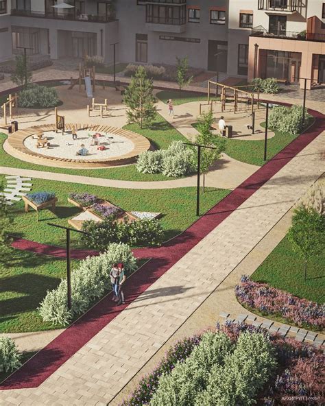 АРХИГРУП Запись со стены Благоустройство двора Садово парковая архитектура Концептуальные