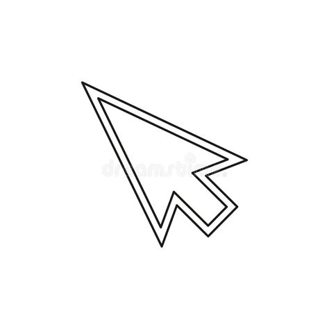Vector Mouse Cursor Symbol Arrow Click Stock Vector Illustration Of Interface Pictogram