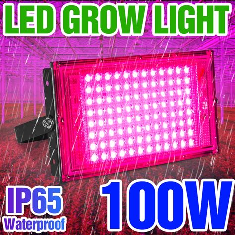 หลอดไฟปลูกพืช Led 300w 200w 100w ฟูลสเปกตรัม 50w Ac85 265v กันน้ํา 110v