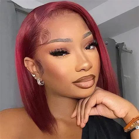 Burgundy Fall Hair Color Human Hair Wigs Asteriahair
