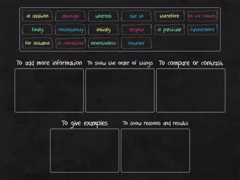 Discourse Markers Group Sort