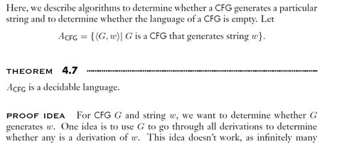 Undecidability To Check Whether The Problem Of A Particular String Being A Member Of Cfg G Is