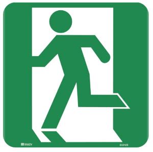 BRADY 859125 Exit Sign Running Man 180X180 WA Safety Products Australia