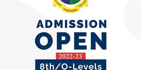 Cadet College Hasanabdal Admission Cch