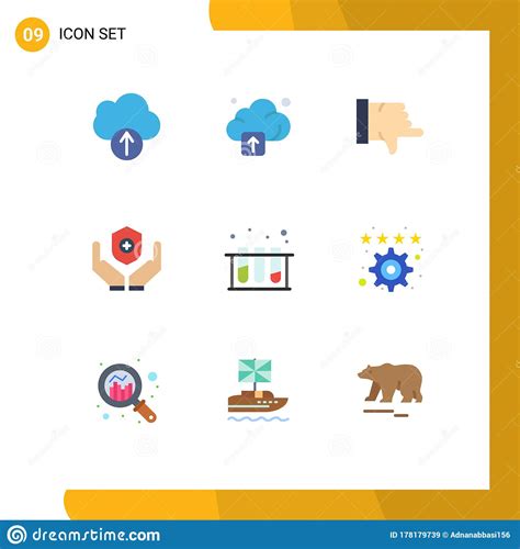 9 Universal Flat Colors Set For Web And Mobile Applications Bookmark Test Vote Lab Handcare