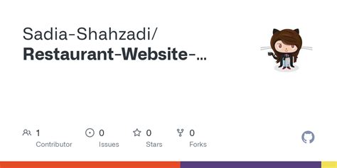 GitHub Sadia Shahzadi Restaurant Website Using Html Css And